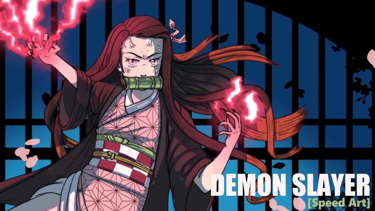 Demon Slayer - Speed Art - YouTube