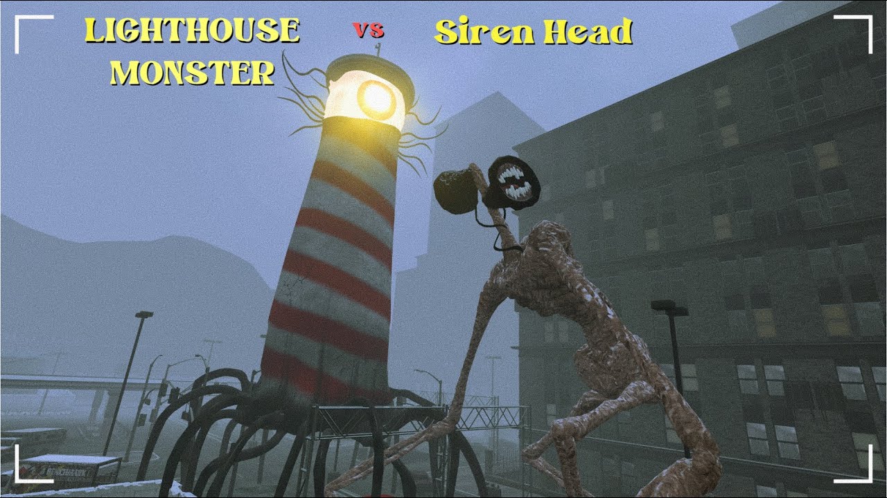 LIGHTHOUSE MONSTER vs SIREN HEAD - YouTube