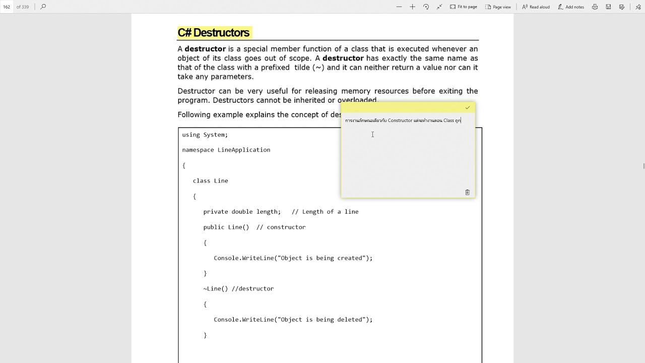 EP3 6 C# Net Class Doc Deconstructor - YouTube