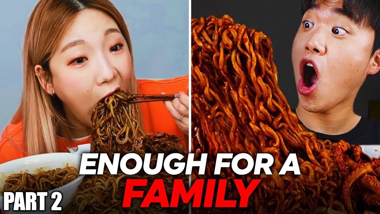 Mukbangers devour enough for an ENTIRE FAMILY (Vox2 Compilation) - YouTube