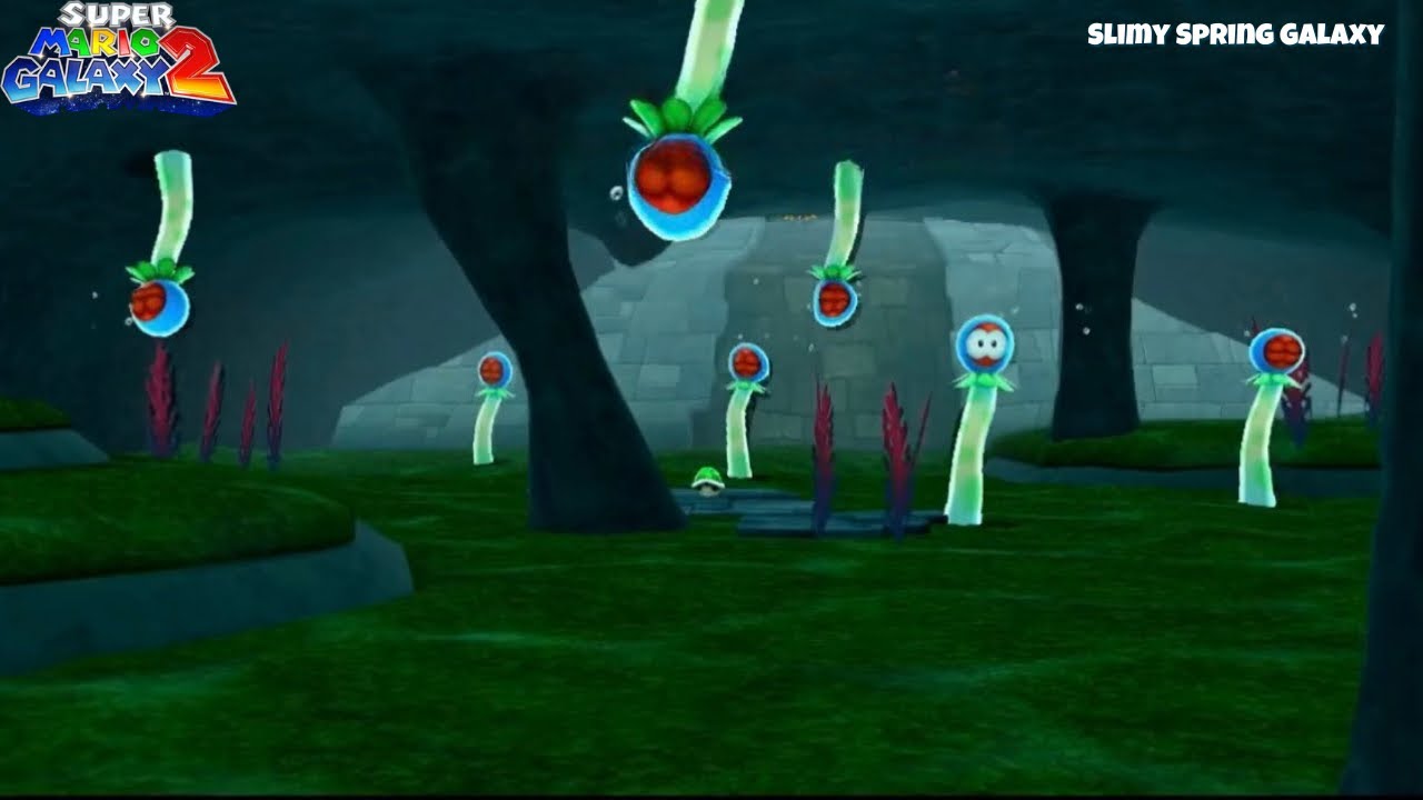 Super Mario Galaxy 2: Slimy Spring Galaxy — The Deep Shell Well (Full ...