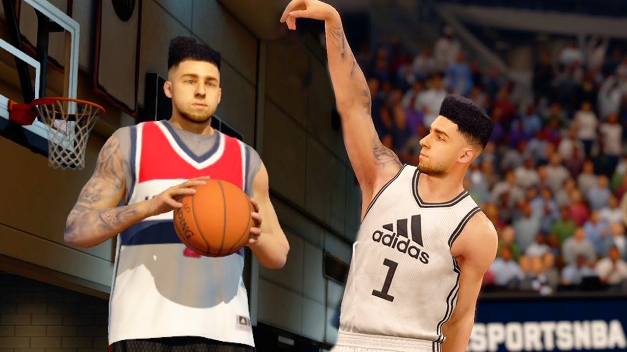 NBA LIVE 16! HITTING UP THE PARK WITH MY CREATED PLAYER!! - YouTube