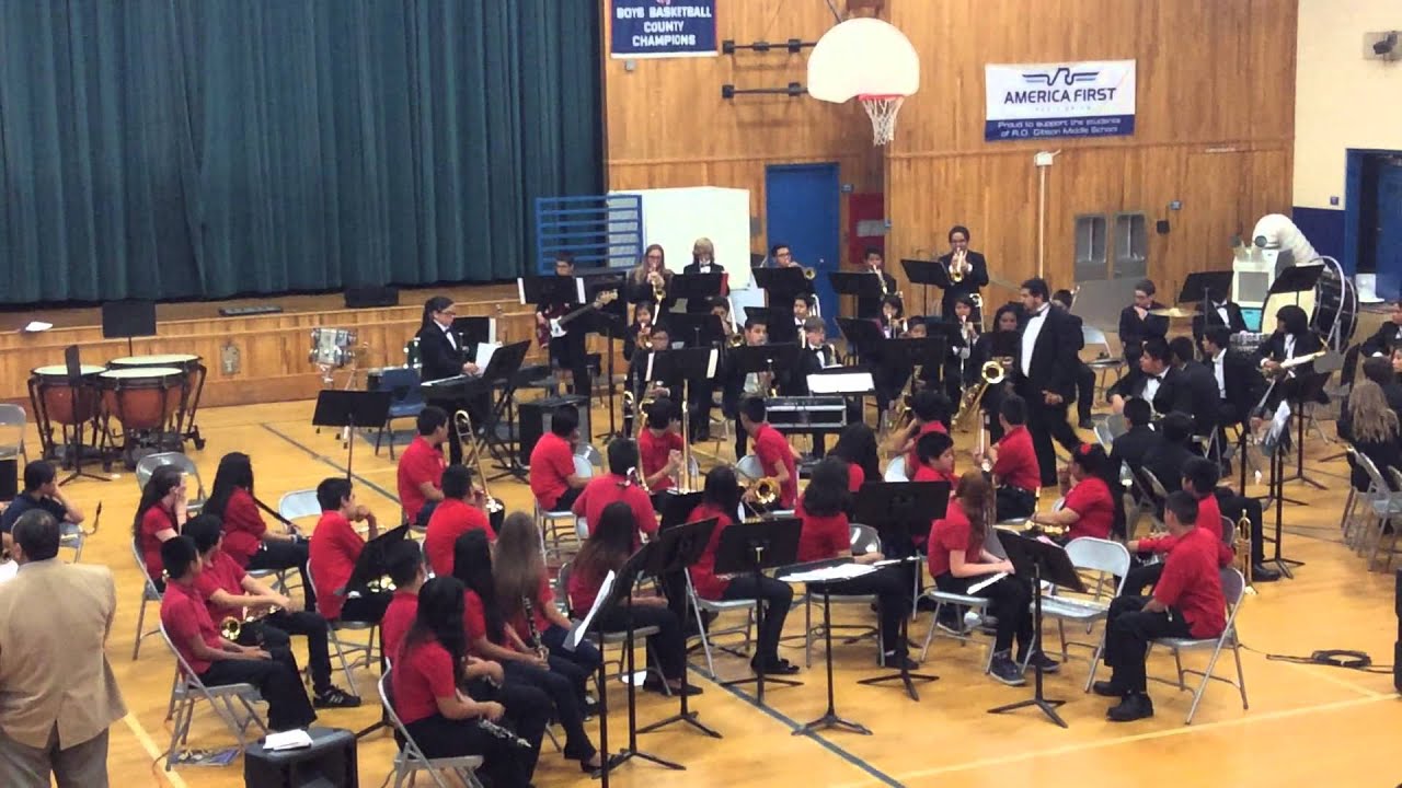 R.O Gibson middle school Jazz band spring concert 2013-2014 - YouTube