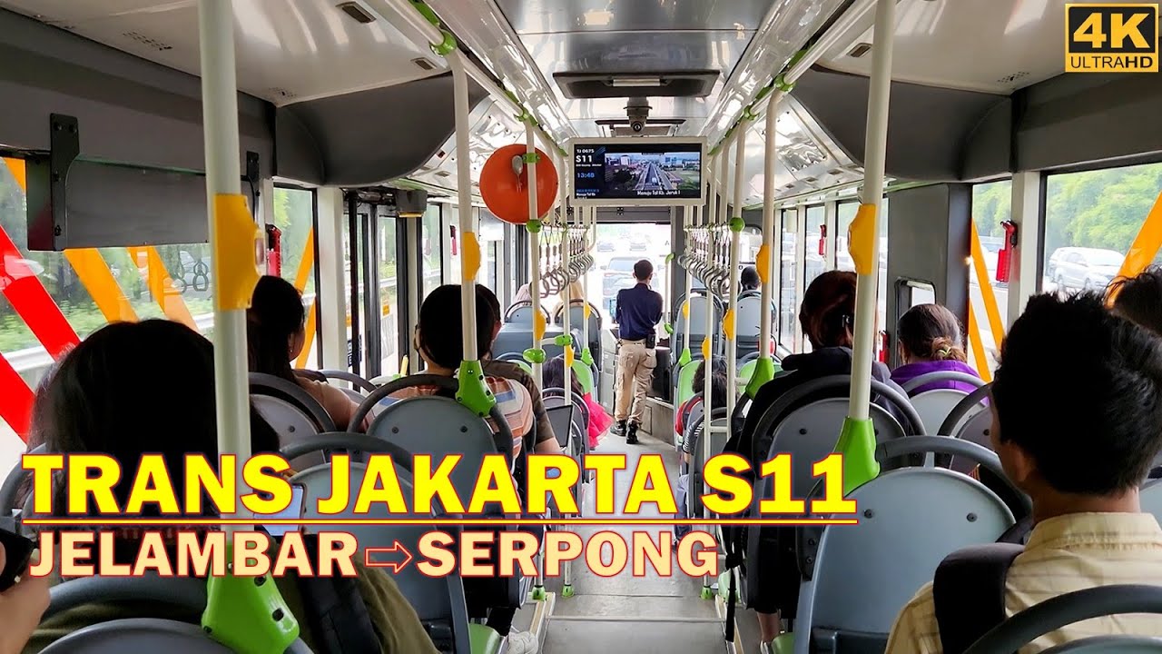 How to get Serpong with Trans Jakarta bus⁉️Koridor S11 Jelambar → ...