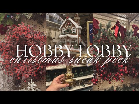 Hobby Lobby Christmas 2026 shop with me & sneak peek | Hobby Lobby Top Picks for Christmas 2026