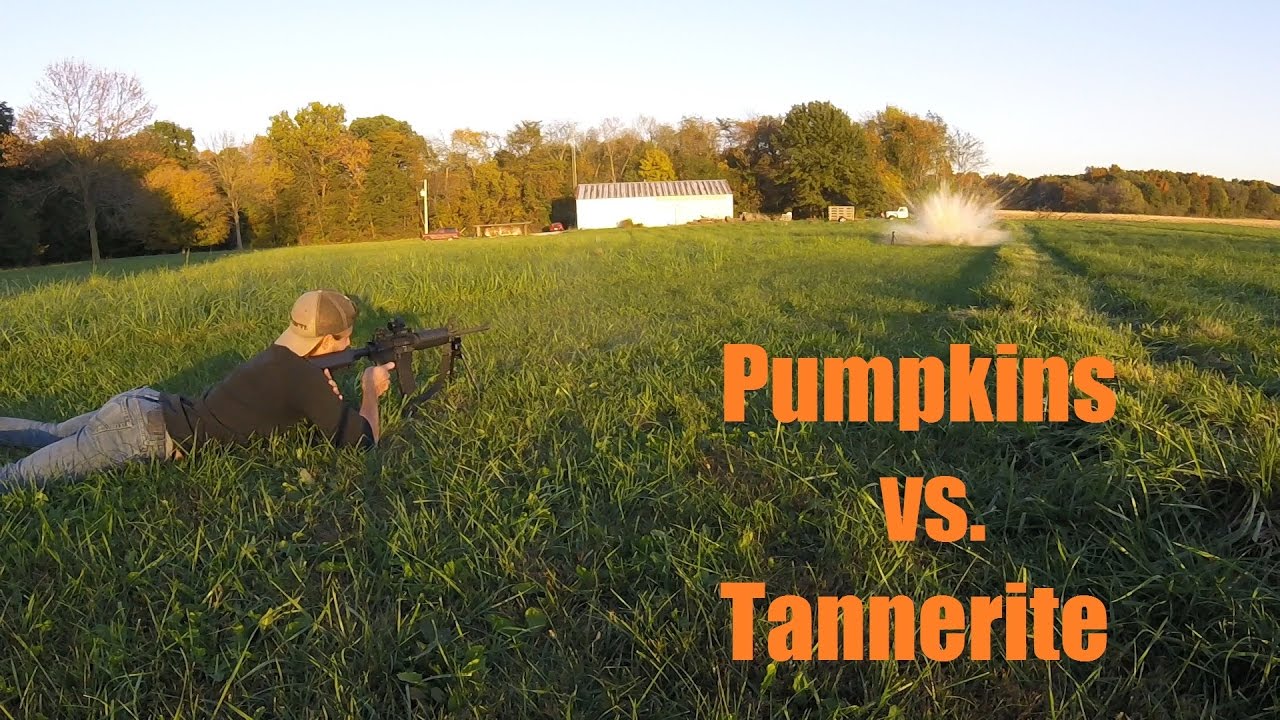 Pumpkins vs. Tannerite - YouTube