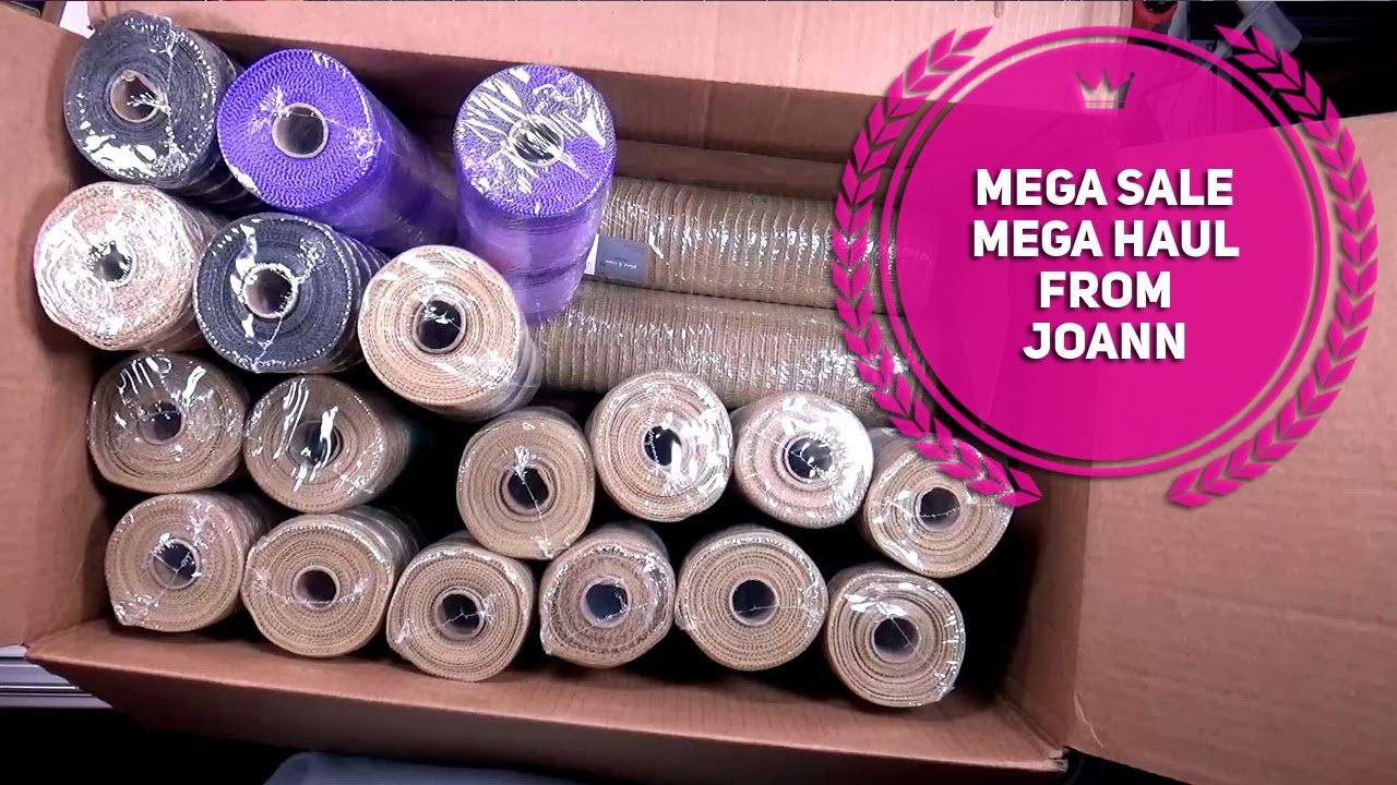 Deco Mesh Mega Haul From Joann's 60% Off Spring Clearance + 20% Off ...