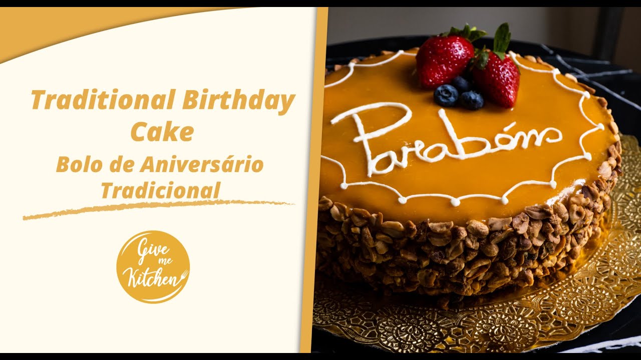 Traditional Birthday Cake / Bolo Aniversário Tradicional - YouTube