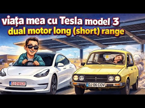 Viața mea cu Tesla Model 3 - a 4-a zi - trecut vs viitor 