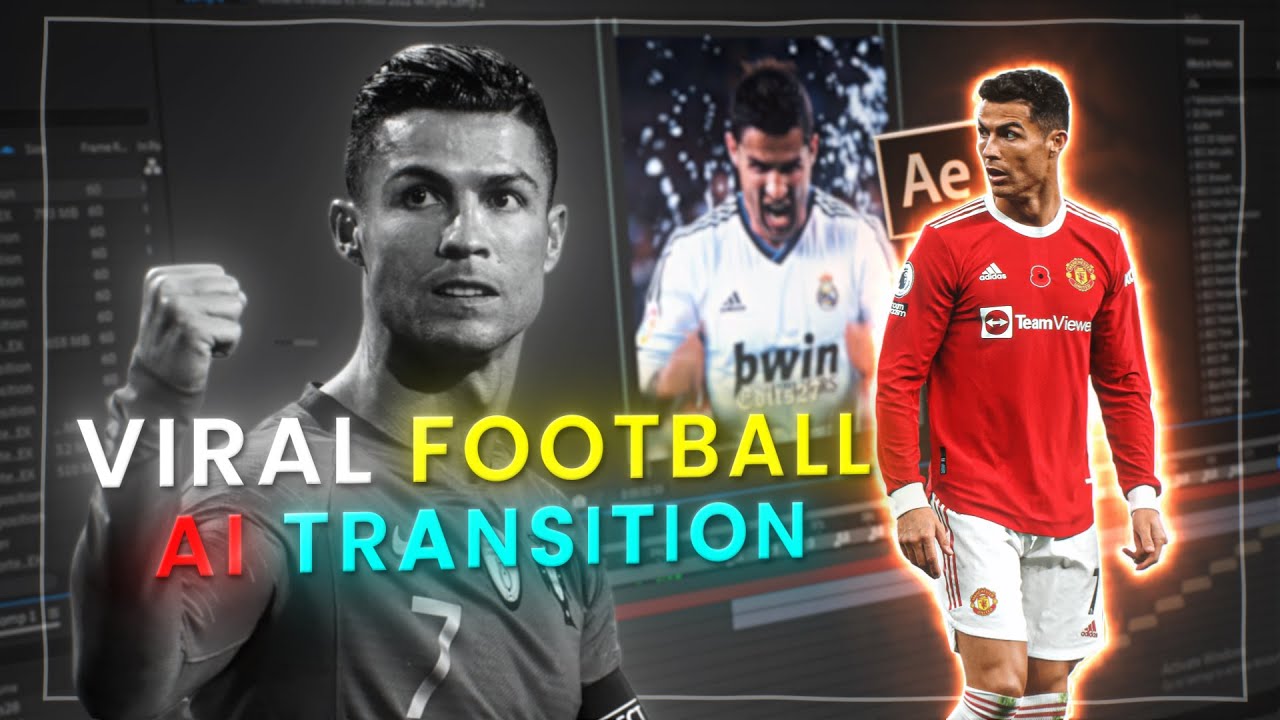 How to make viral football AI Transition tutorial on after effect - YouTube
