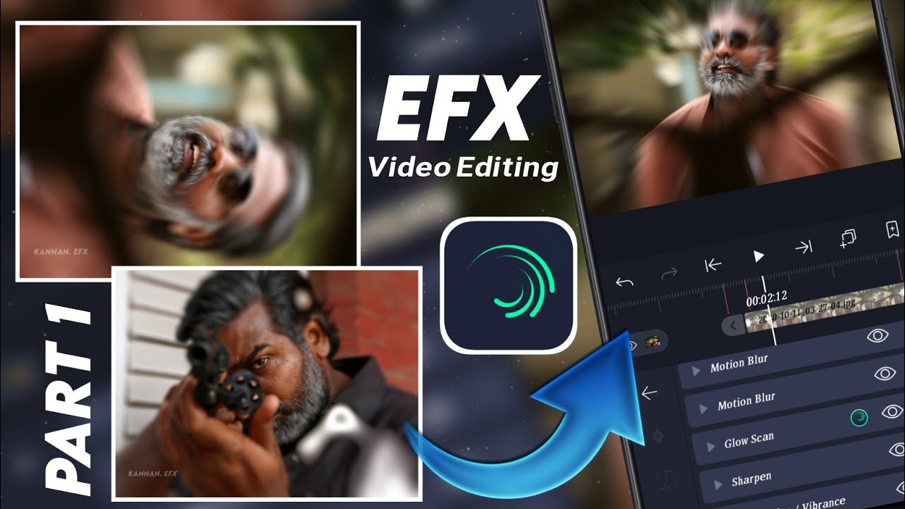 ⚡EFX Video Editing In Alight Motion Part - 1 | Trending EFX Edit Basics ...