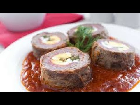 cara membuat Rolade daging sapi giling - YouTube
