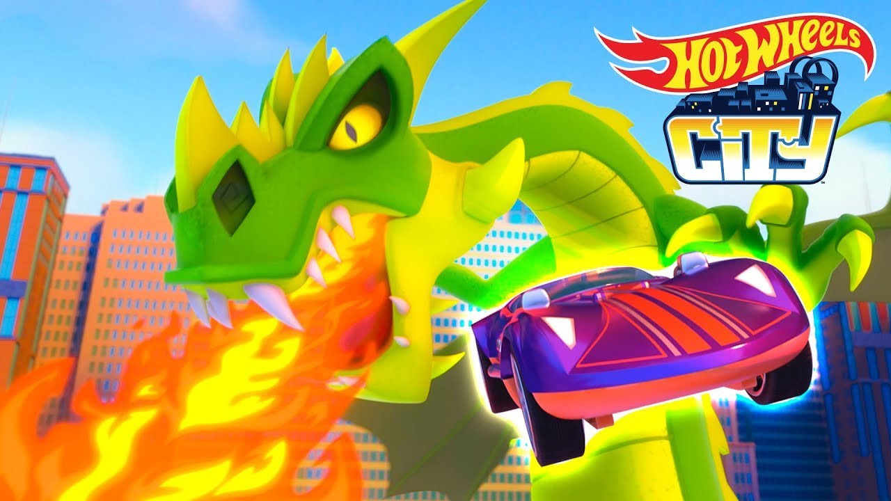 ¡HOT WHEELS CITY VS EL FEROZ DRAGÓN ESCUPE FUEGO! 🔥🐉💥 | Hot Wheels City ...
