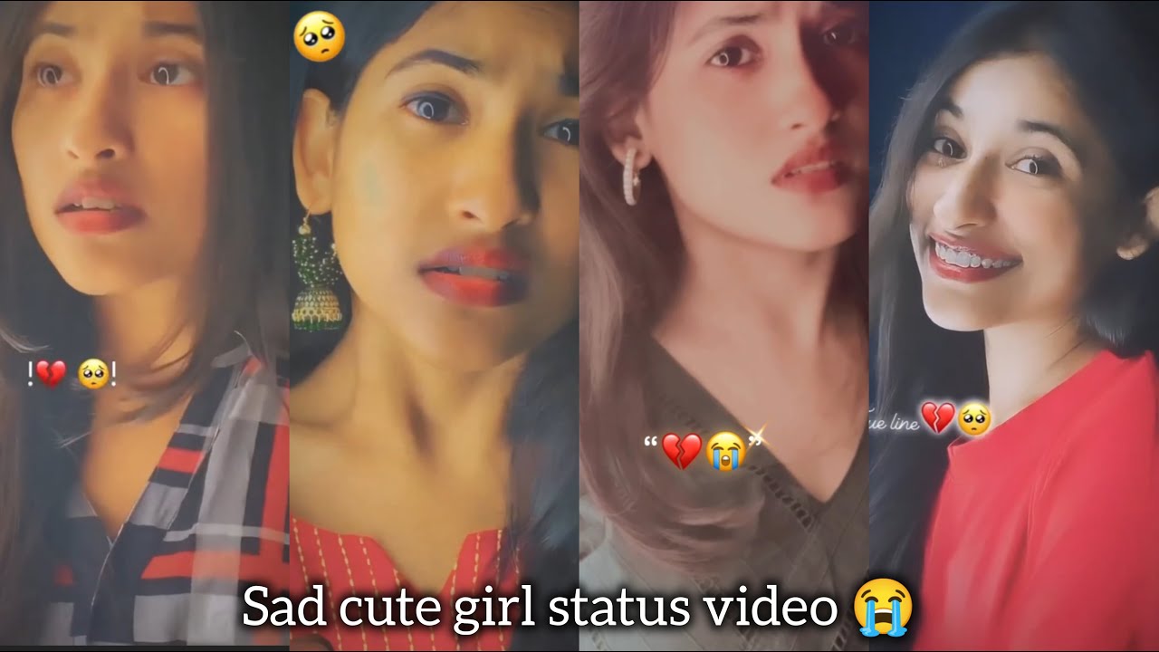 Sad instgram reels video!sad cute girl status 😭💯! broken heart 💔!# ...