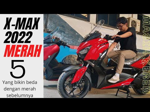YAMAHA XMAX 2022 MERAH, TETEP KEREN TANPA GANTI MODEL - YouTube