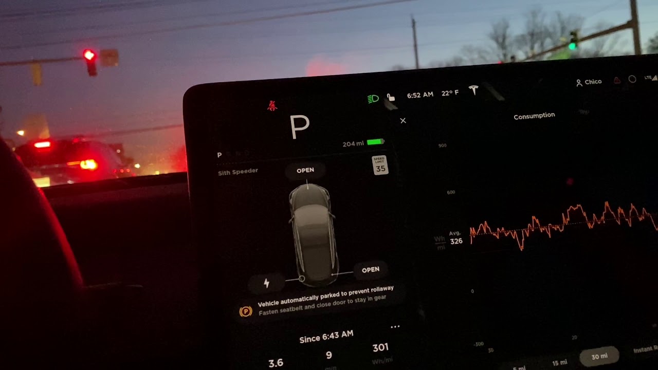 Tesla model 3 in cold weather - YouTube