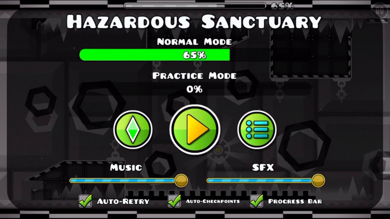 Geometry Dash-(DEMON)-Hazardous Sanctuary by ZYZYX 100% (ALL COINS ...