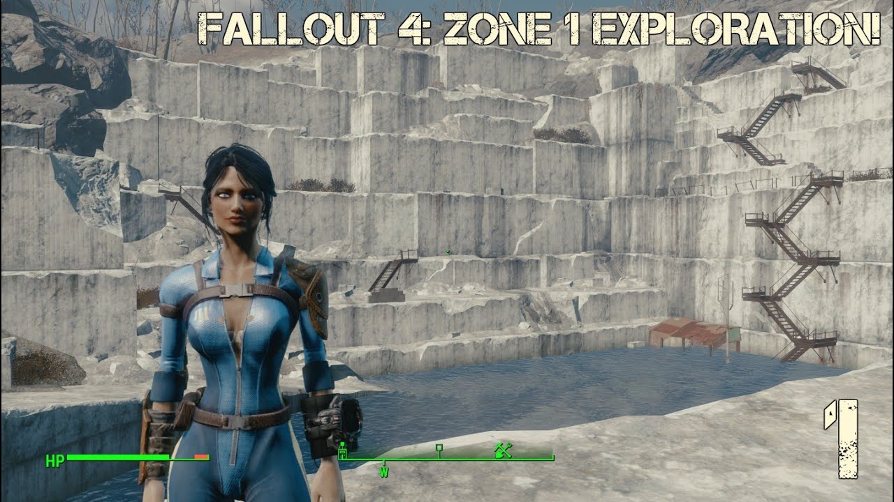 Fallout 4 Zone 1 Exploration Part 1: Slooty Vaultsuit Success + Kill ...