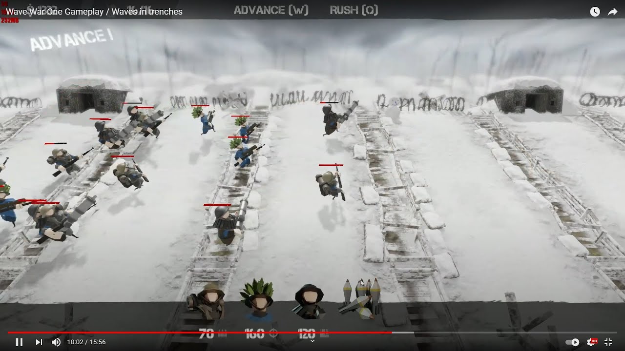 Wave War One Gameplay / Waves in trenches - YouTube