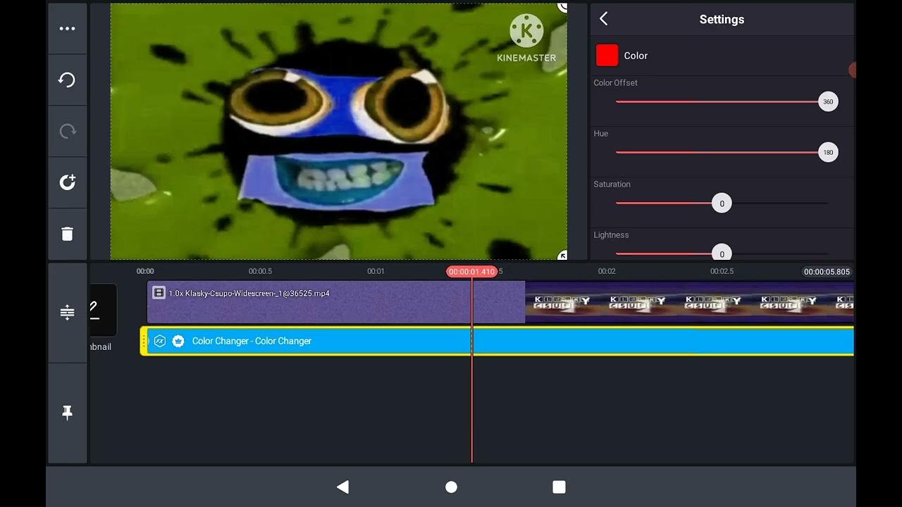 How To Make HSL Adjust - Invert Color On KineMaster - YouTube