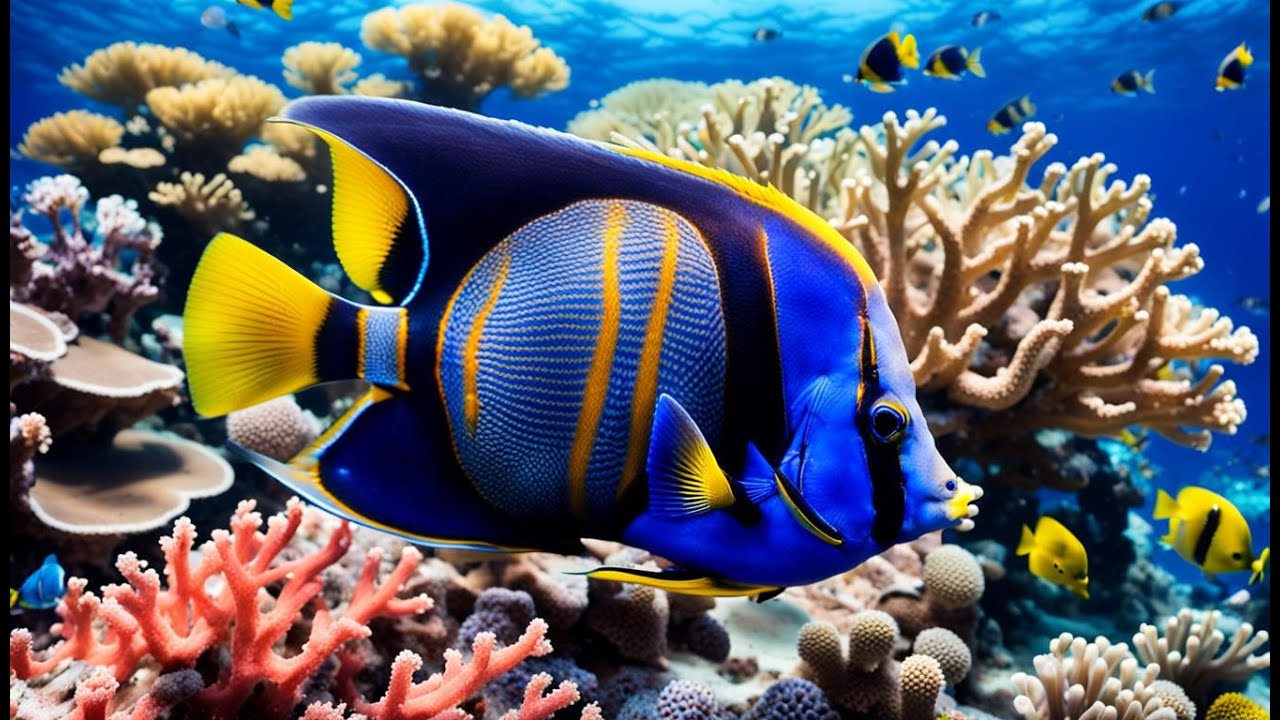 Tranquil Marine Animals in Vibrant Underwater Scenes with Gentle Waves ...