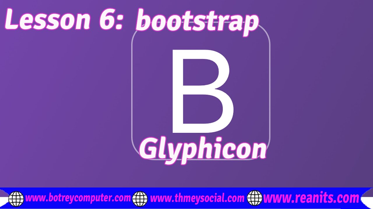 Bootstrap Add Icon on Button glyphicon - YouTube