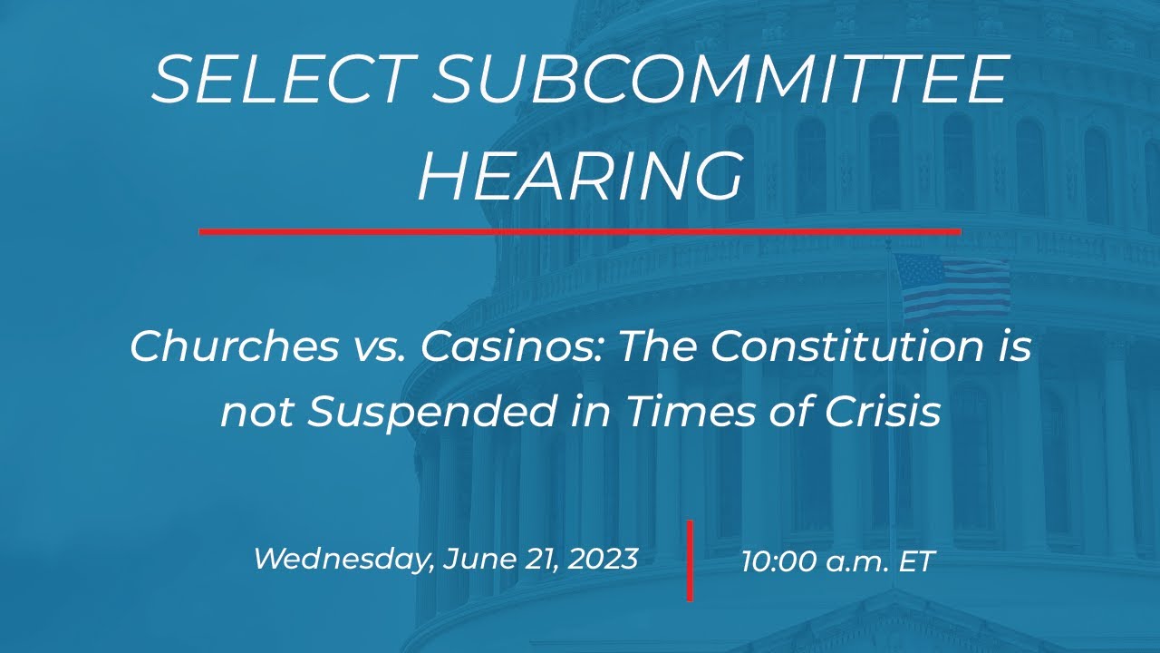 Select Subcommittee Hearing - YouTube