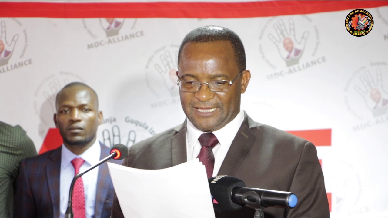 MDC leadership briefs the media on the recent political and economic ...