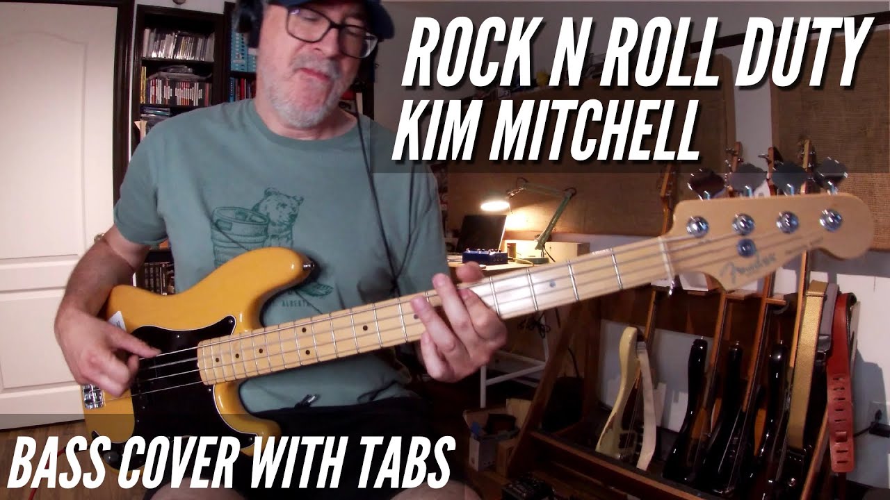 Kim Mitchell - Rock n Roll Duty - Bass Cover With Tabs. - YouTube