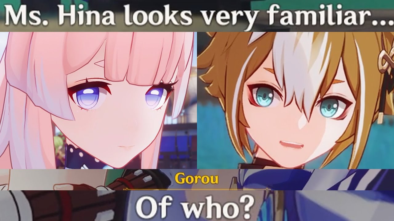 GOROU Lied to KOKOMI About Ms. HINA Cutscene Genshin Impact - YouTube