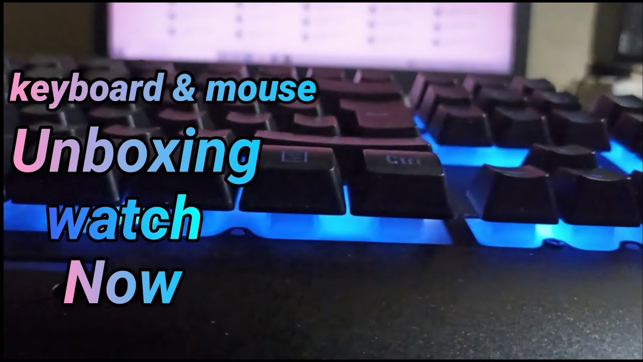 REDGEAR KEYBOARD AND MOUSE UNBOXING - YouTube