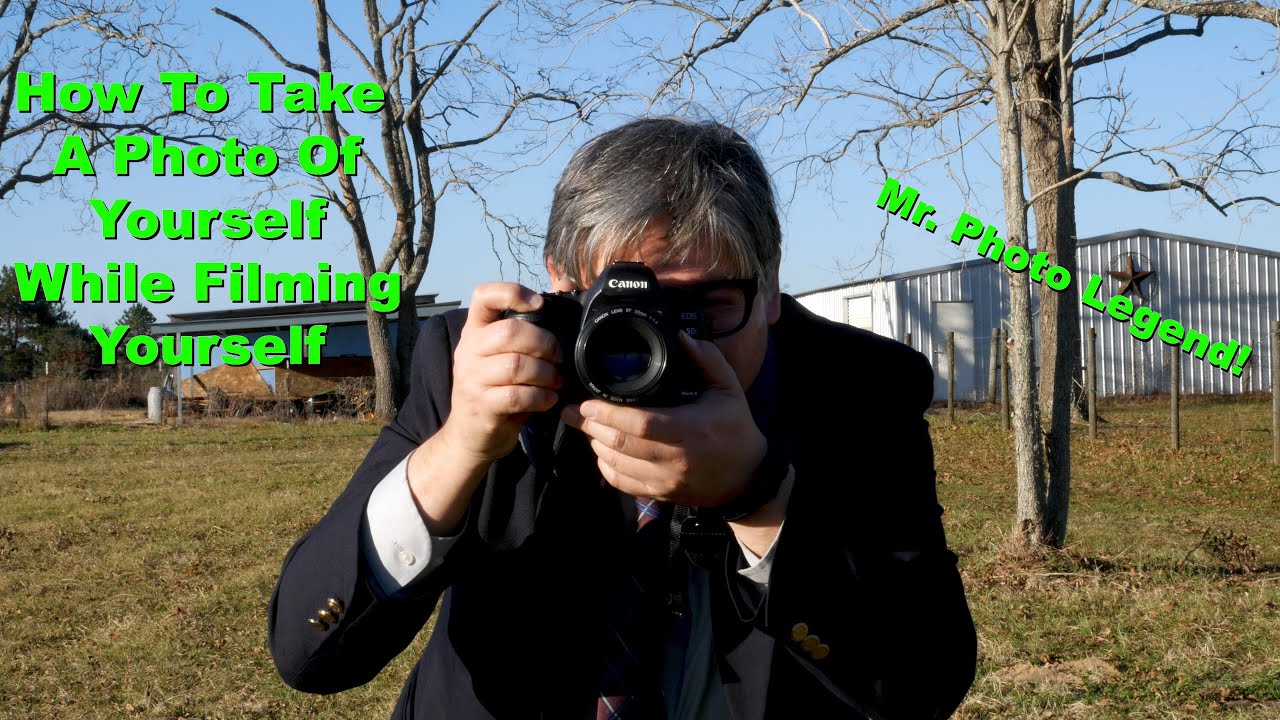 How To Take A Photo Of Yourself While Filming Yourself - YouTube