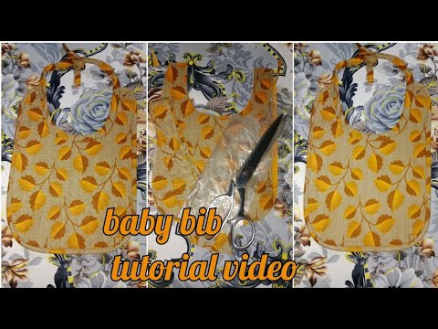 baby bib tutorial video by granny | Babies bib tutorial | stitching and ...