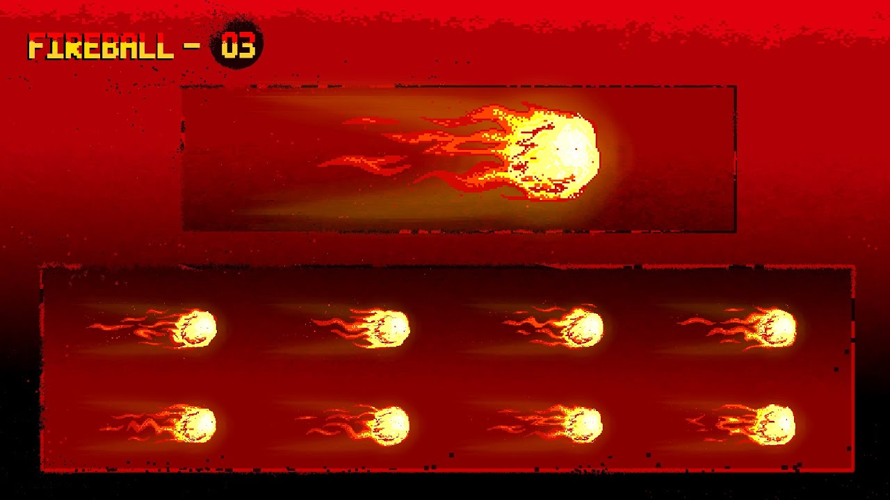 Pixel Art - Fireball Pack - YouTube