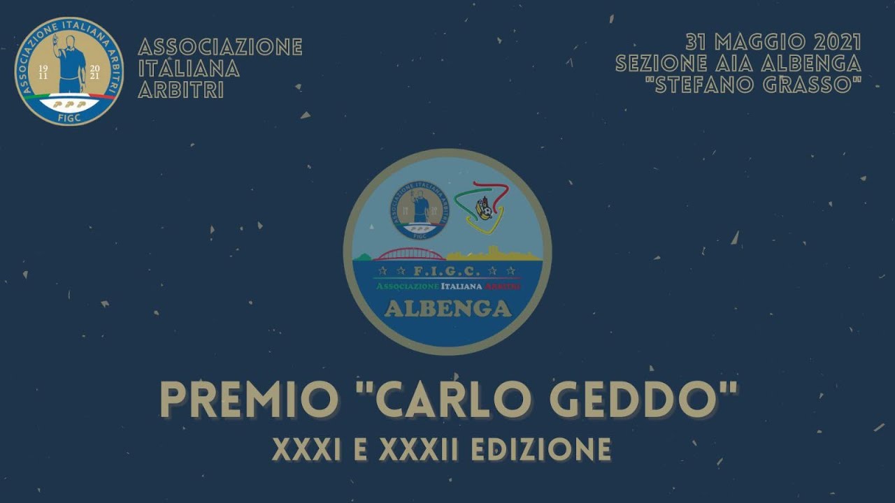 Premio Carlo Geddo - 31 Maggio 2021 - YouTube