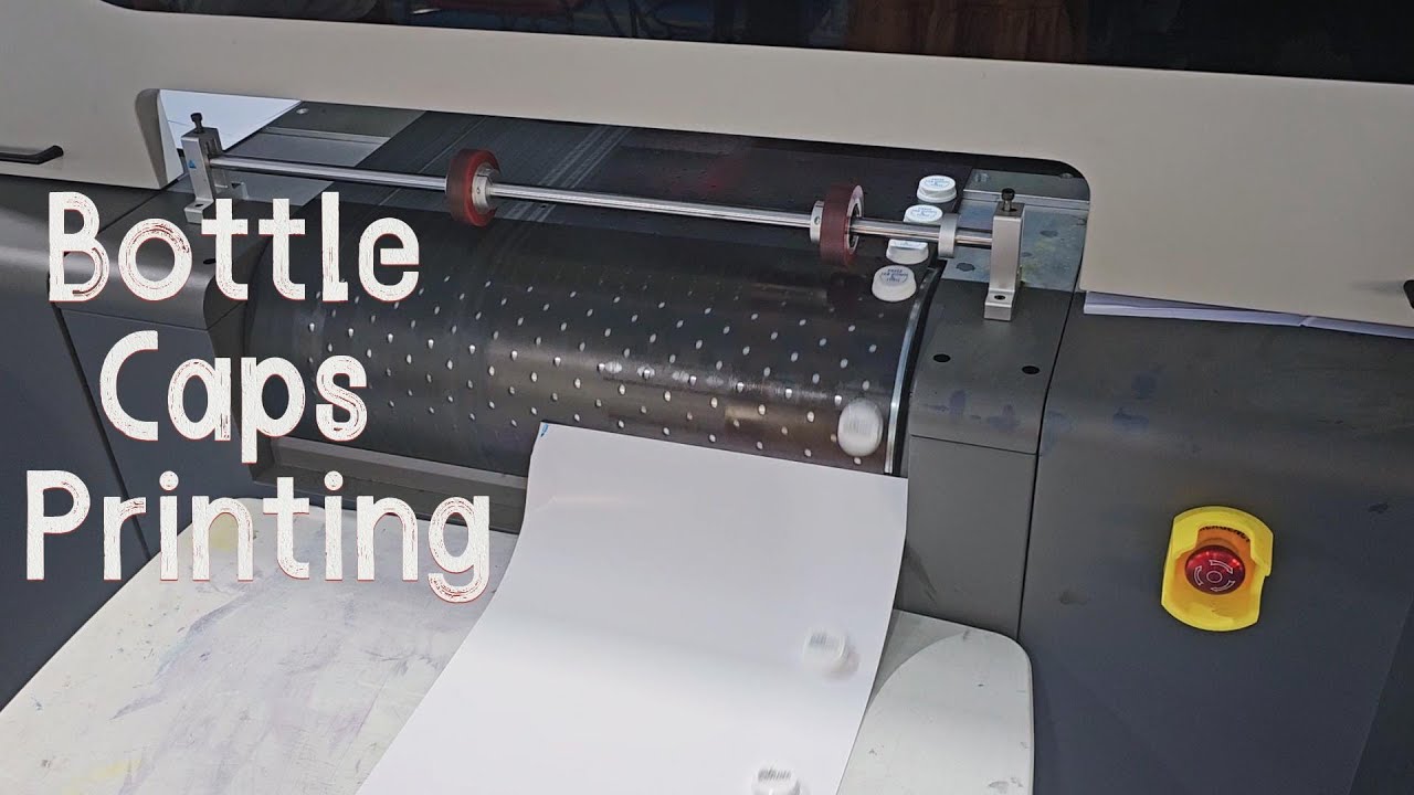 Bottle caps Plastic cover flap One pass printing UV printer Sunthinks ...