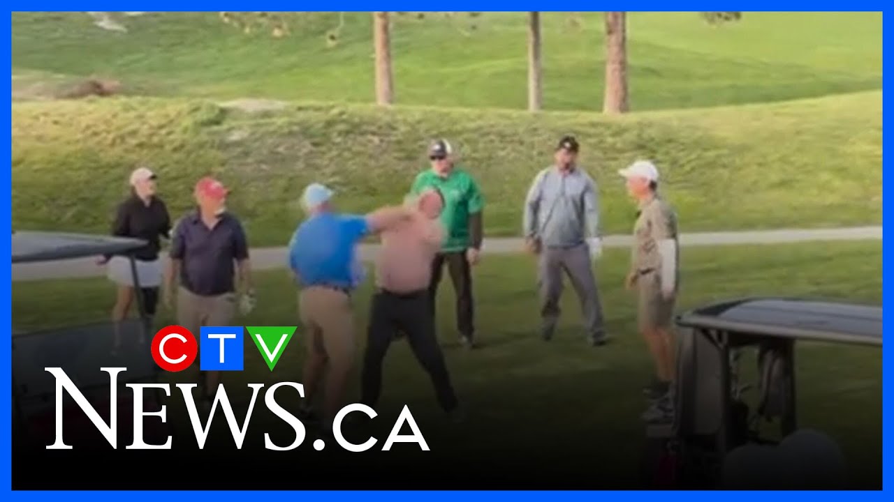 Fist fight breaks out on B.C. golf course - YouTube