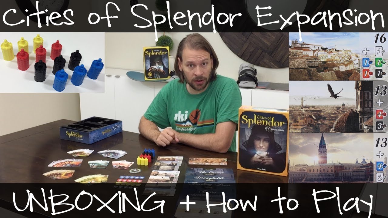 Cities Of Splendor Unboxing + How to Play || Splendor Expansion - YouTube