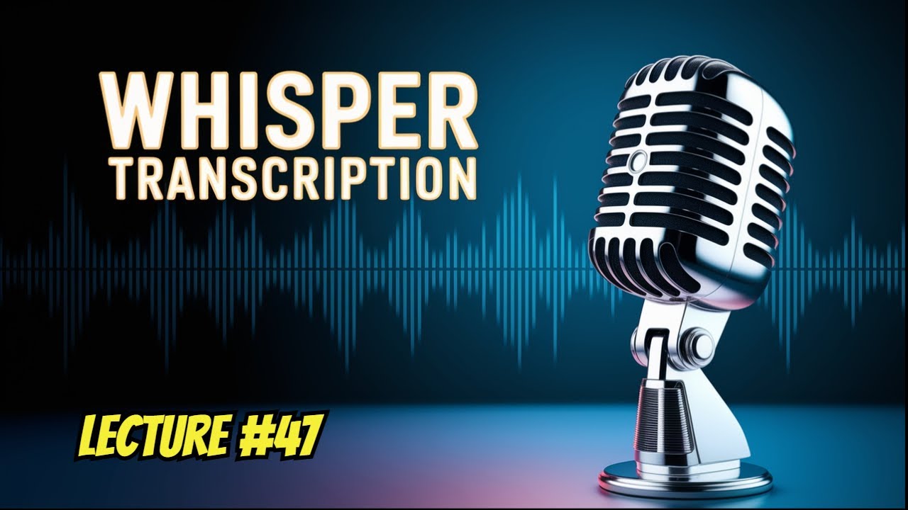 Transcribe AUDIOwith OpenAI WHISPER– Full Guide with PYTHON - YouTube