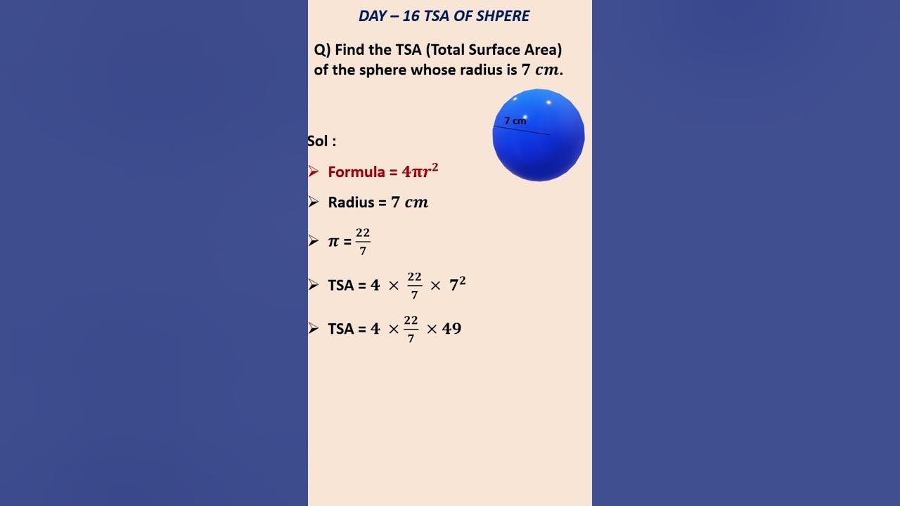 SHAPES, MENSURATION AND FUN. DAY - 16 : TSA (TOTAL SURFACE AREA) OF ...
