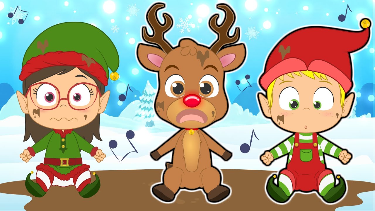 CINCO BEBÉS 🦌 Rodolfo el Reno y Los Ayudantes de Santa Claus - YouTube