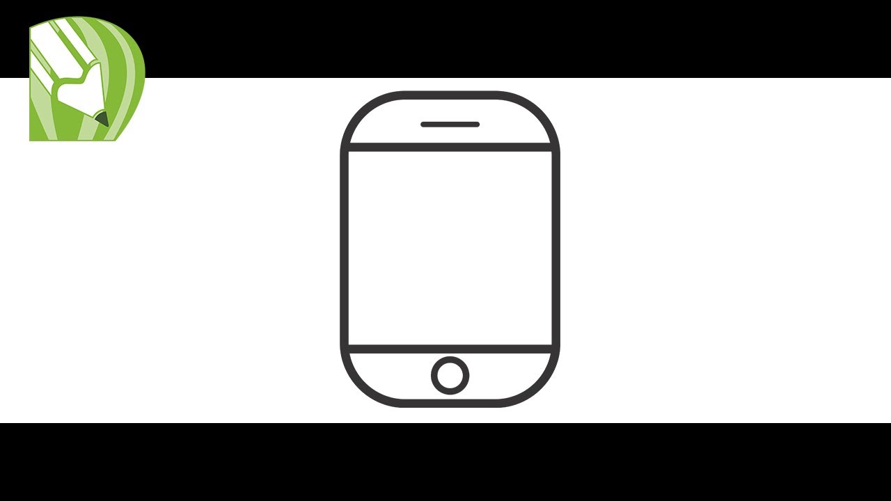 Tutorial Corel Draw | Menggambar Phone Icon - YouTube