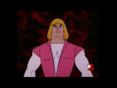 Pısırık,korkak prens Adam, He-Man oluyor, He-Man'e dönüşüyor... (Erkek Adam(He-Man) çizgi filminden)