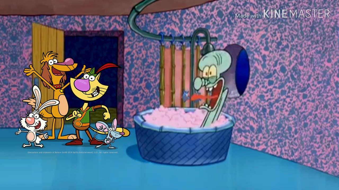 Nature Cat Hal Daisy And Squeeks Drops By Squidwards House - YouTube