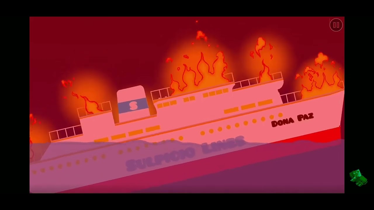 MV Doña Paz Sinking Animation - YouTube