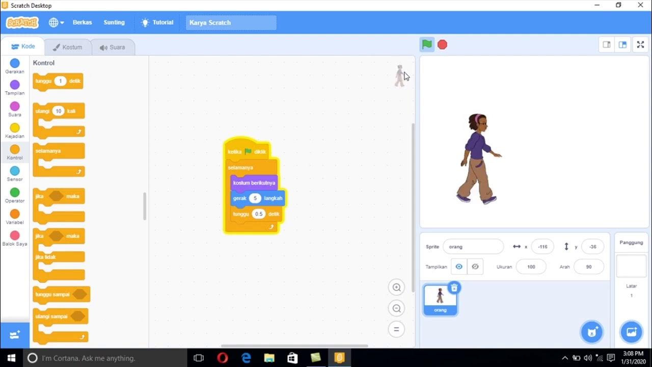 Belajar Dasar Scratch - YouTube