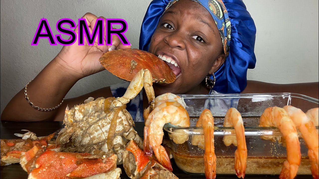 ASMR SEAFOOD BOIL MUKBANG GIANT CRAB | SEAFOOD MUKBANG | DESHELLED ...