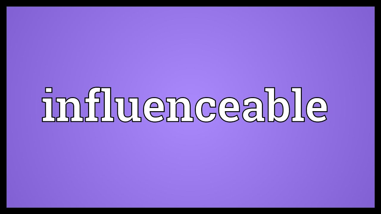 Influenceable Meaning - YouTube