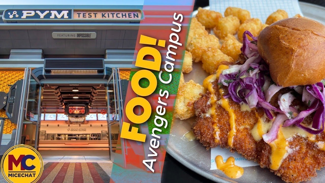 FIRST LOOK: Avengers Campus PYM Test Kitchen + Area Food & Snacks ...