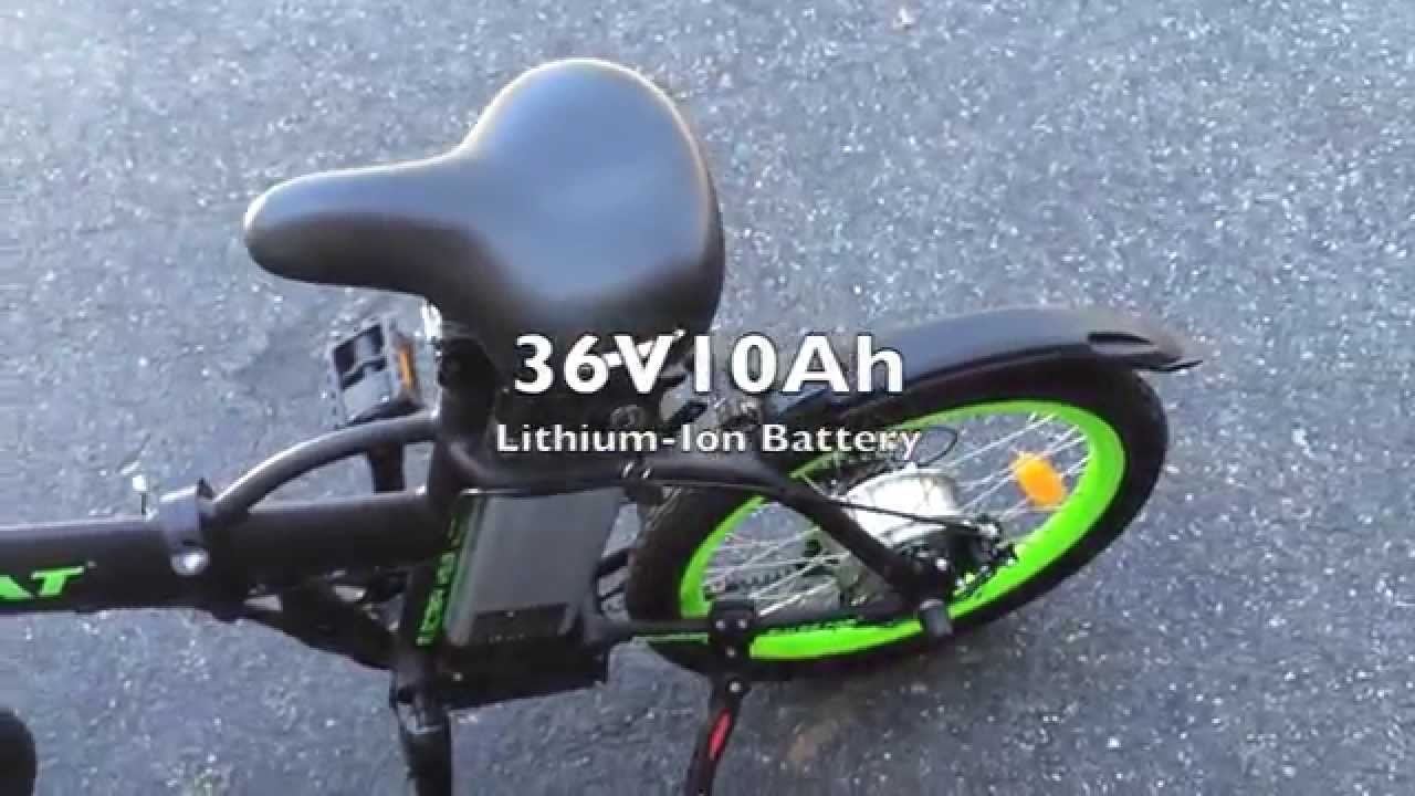 Hampton Folding Electric Bike By, Big Cat - YouTube